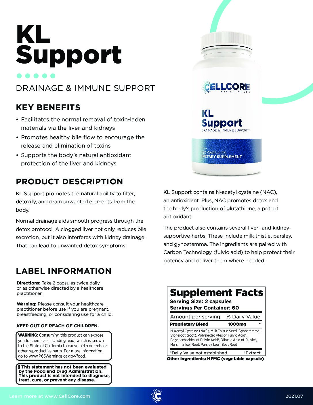 CellCore KL Support - Energy Healing Approach