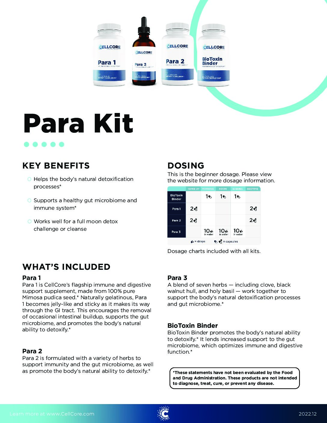 Para Kit by CellCore - Energy Healing Approach